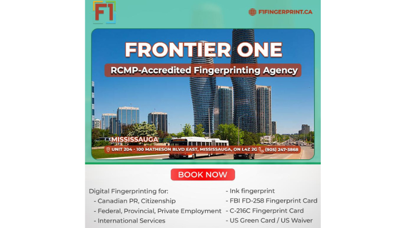 Fingerprinting in Mississauga - Frontier One Inc. - Frontier One Inc.